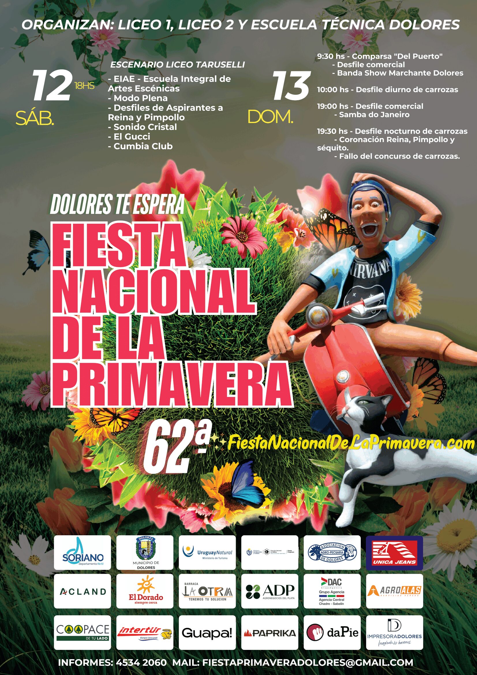 12 y 13 de octubre, 62ed. Fiesta Nacional de la Primavera en Dolores ...
